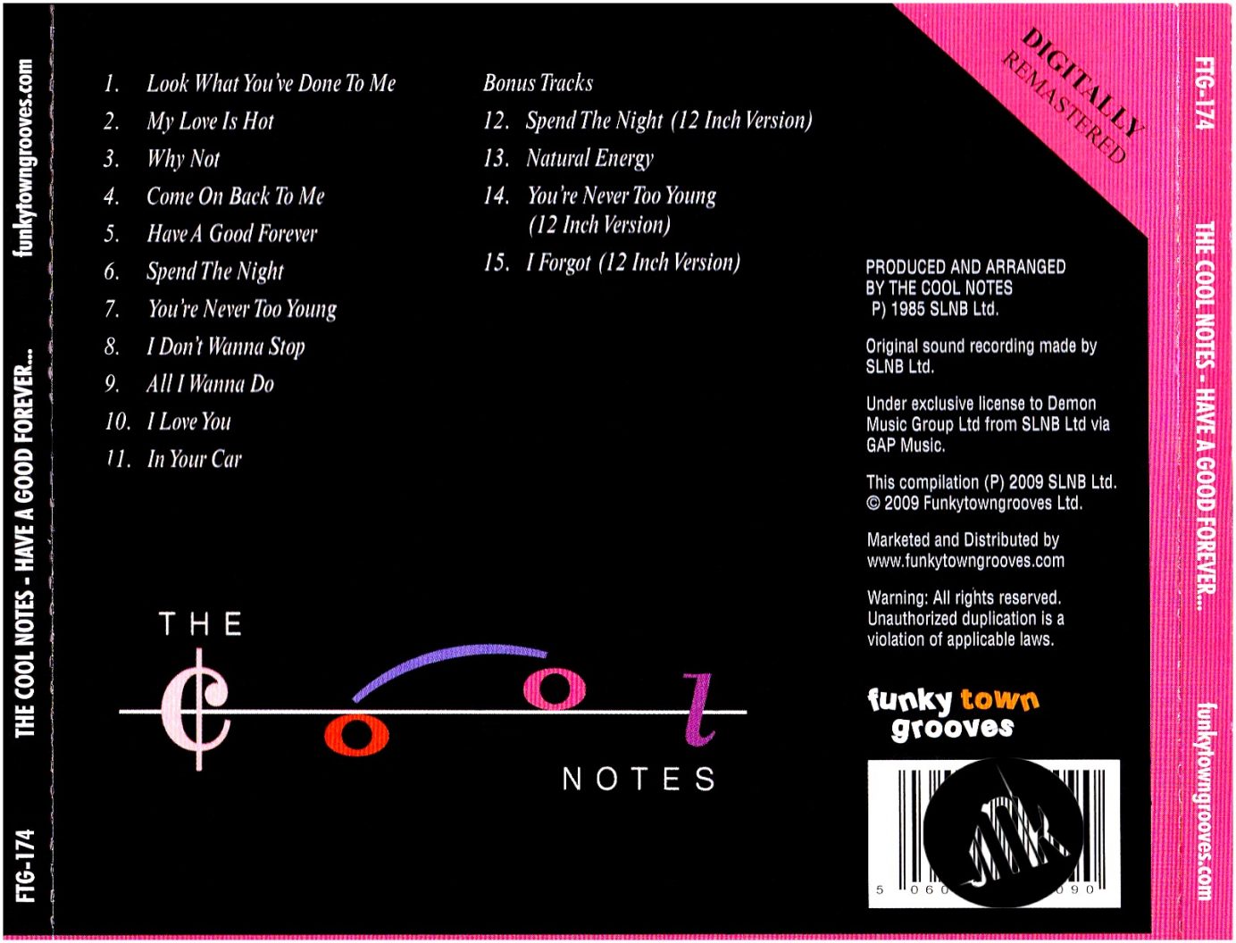 THE COOL NOTES - THE COOL NOTES + BONUS TRACKS - JMK RECORDS