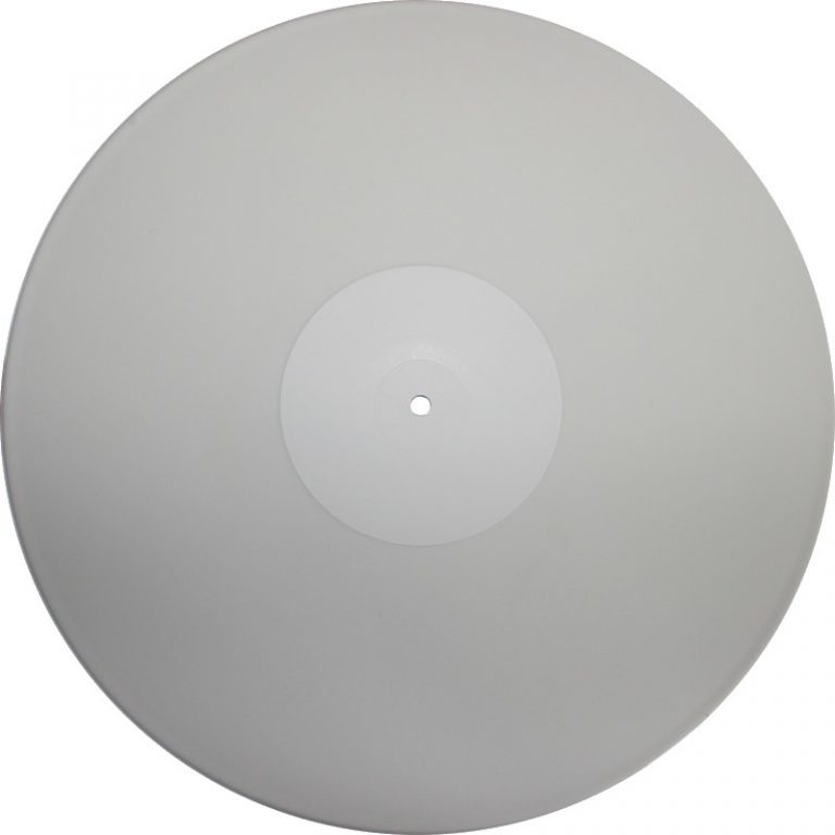 DISQUE VINYLE VIERGE BLANC 30 cm (l’unité) sans sillons - JMK RECORDS