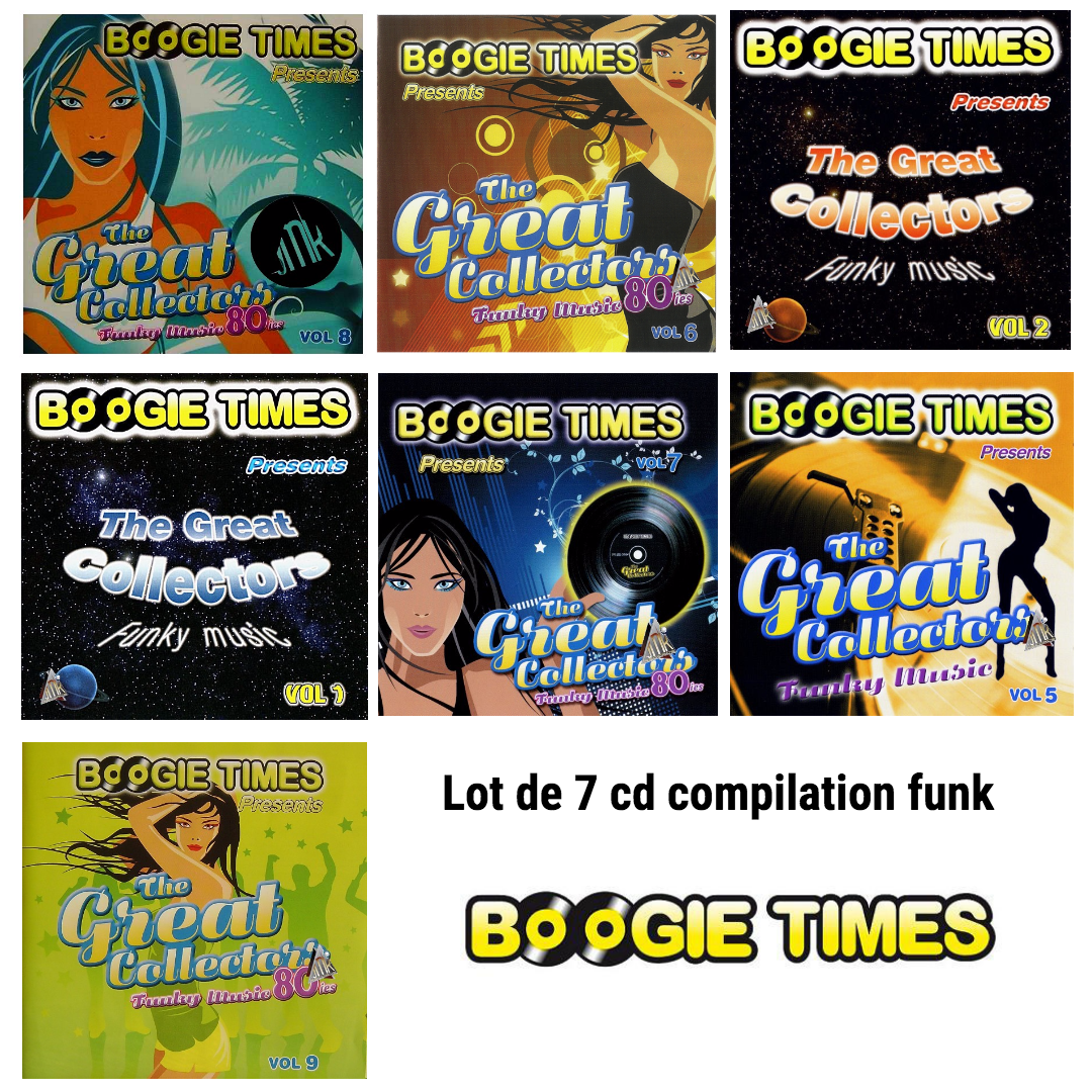 LOT 7 CD BOOGIE TIMES VOL: 1.2.5.6.7.8.9 - JMK RECORDS