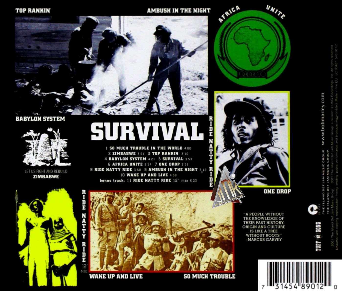 BOB MARLEY - SURVIVAL - JMK RECORDS